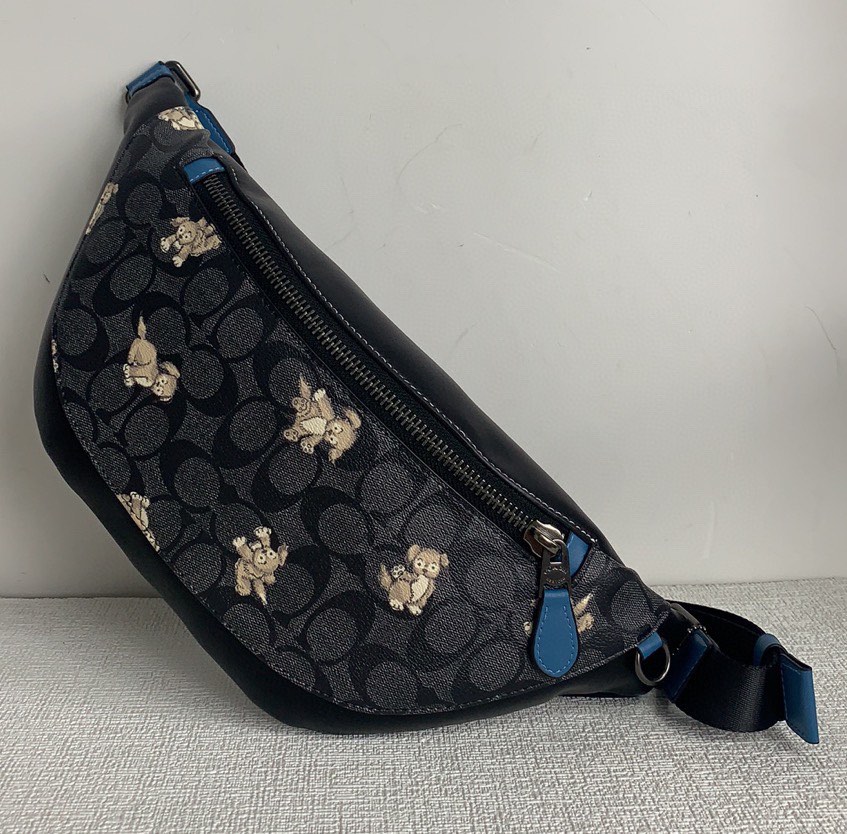 Coach Warren Belt Bag In Signature Canvas With Creature Printed, Women ...