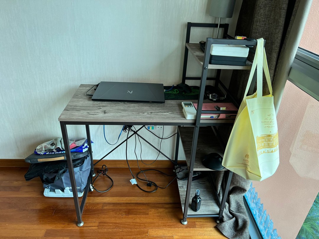 Computer table and chair, Furniture & Home Living, Furniture, Tables ...