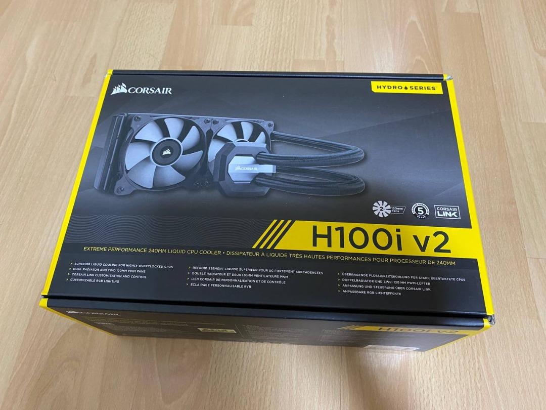 Corsair H100i v2 AIO Liquid Cooler, Computers & Tech, Parts ...