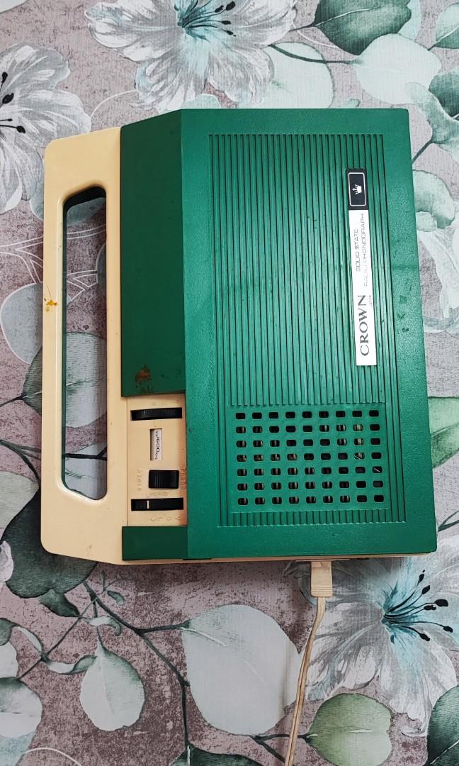 CROWN RADIO PHONOGRAPH, Audio, Portable Music Players on Carousell