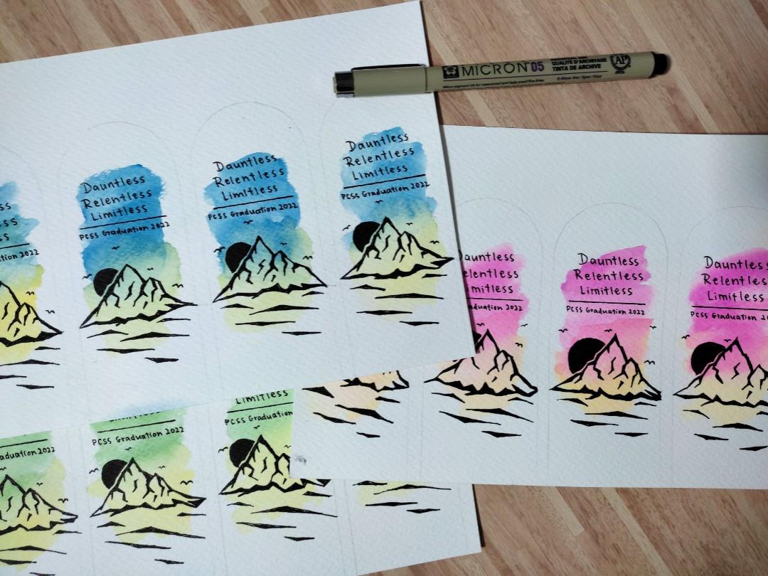 Customised hand drawn bookmarks, Hobbies & Toys, Stationery & Craft ...