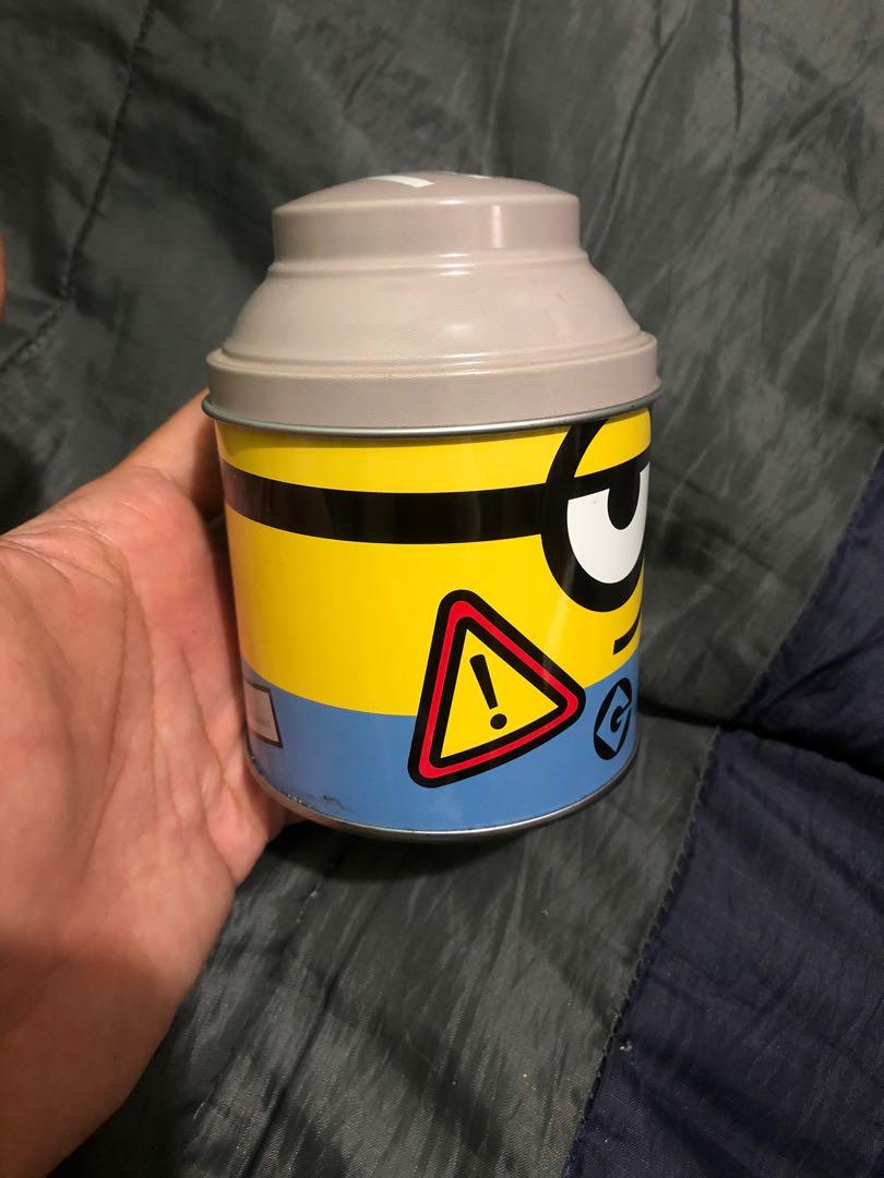 Cute minion mini tin can container, Hobbies & Toys, Toys & Games on ...