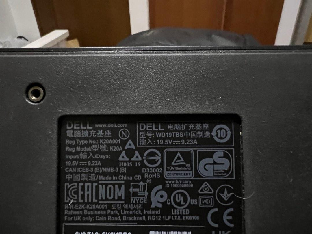 Dell Thunderbolt Dock WD19TBS, Computers & Tech, Parts & Accessories ...