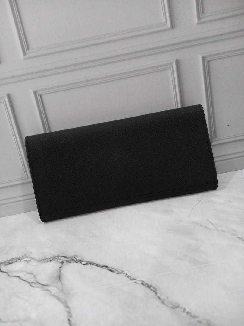 Dompet lipat 3 Francesti original black and marroon, Fesyen Wanita, Tas ...