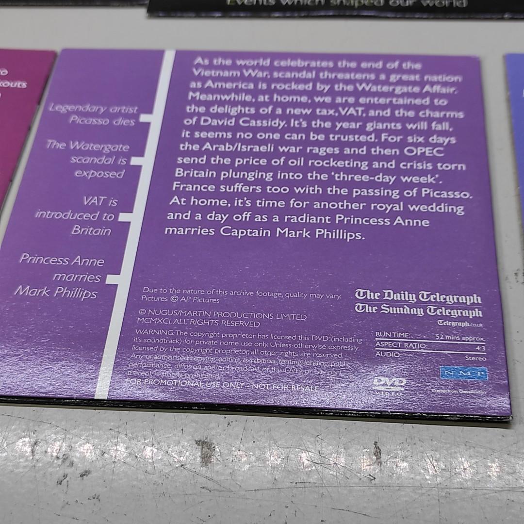 DVD The Daily Telegraph promotional DVD That was the year 1972 - 1988 ...