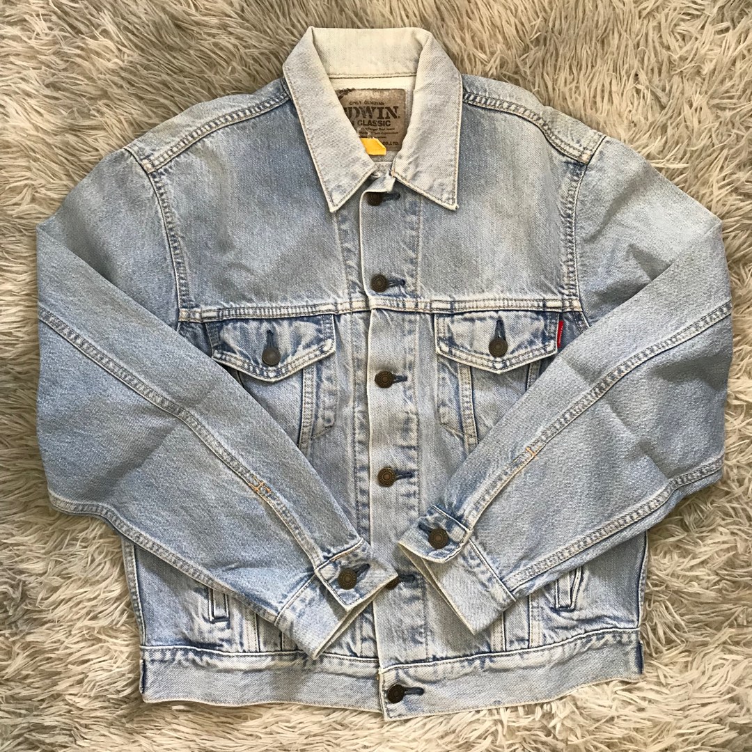 Edwin Light Denim Trucker Jacket, Men's Fashion, Coats, Jackets and ...