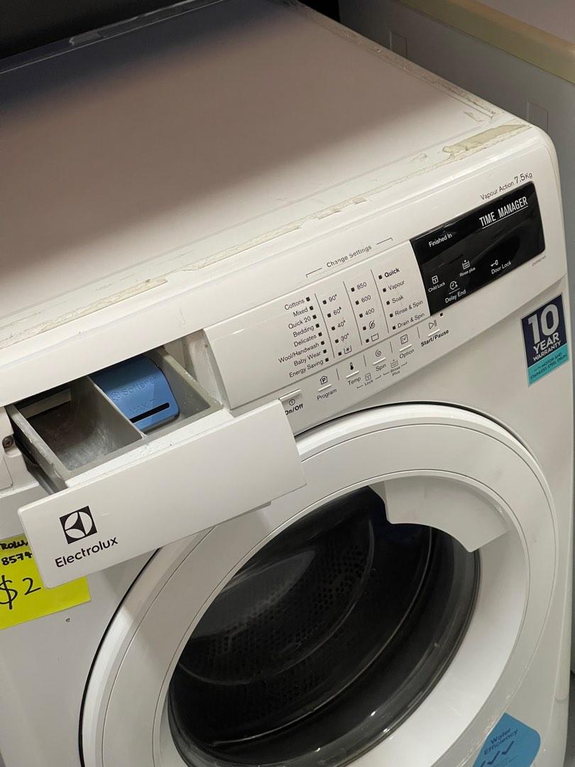 ELECTROLUX 7.5Kg FRONT LOAD WASHING MACHINE EWF85743 (4 tick) Condition ...