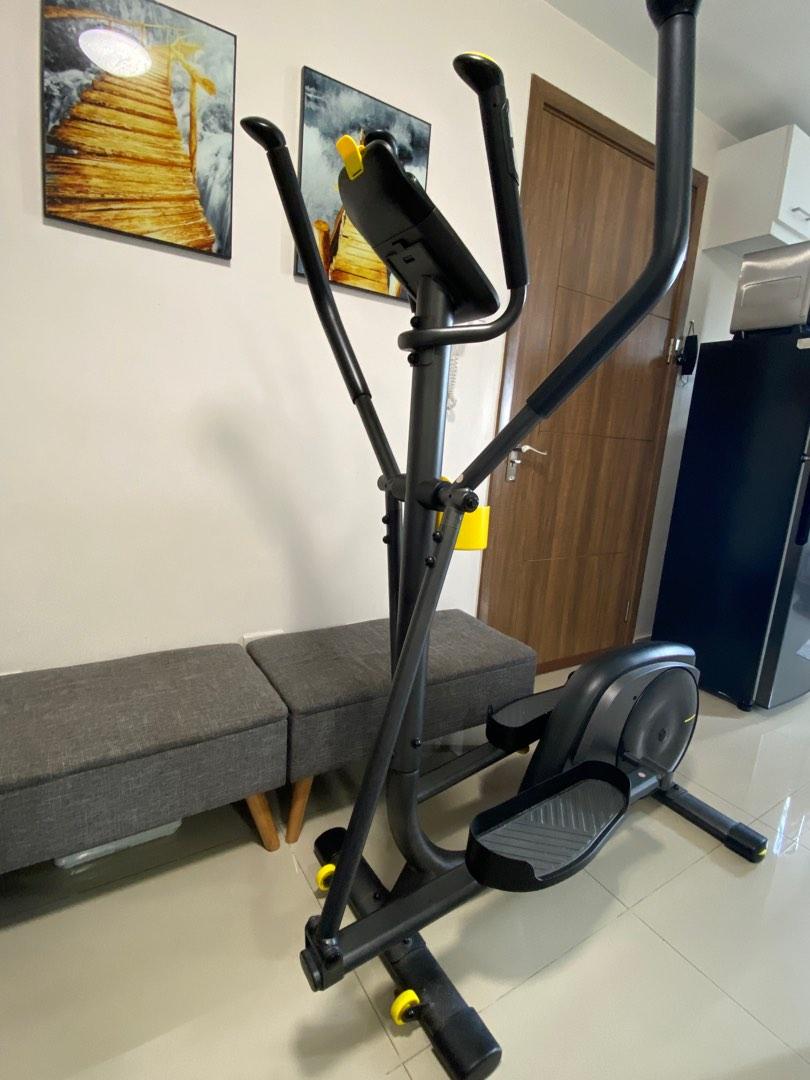 Elliptical Bike: Decathlon Cross Trainer EL 500 - Black/Yellow, Sports ...