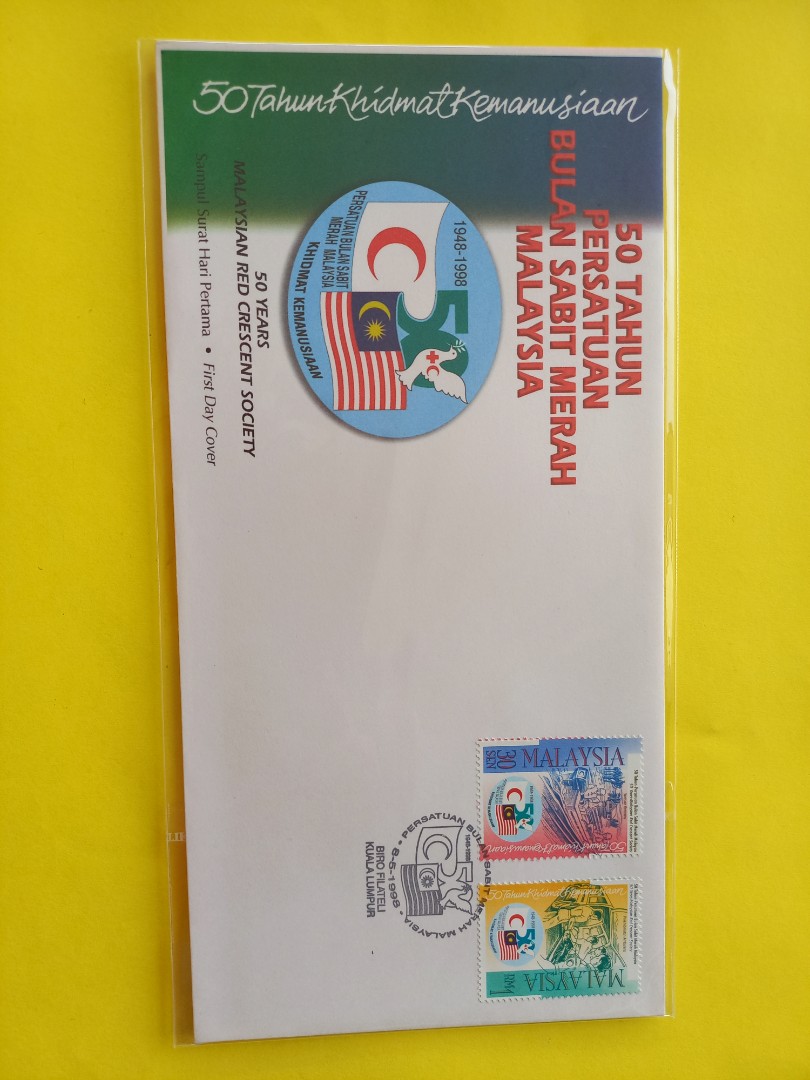 Fdc 50 tahun bulan sabit merah, Hobbies & Toys, Collectibles ...