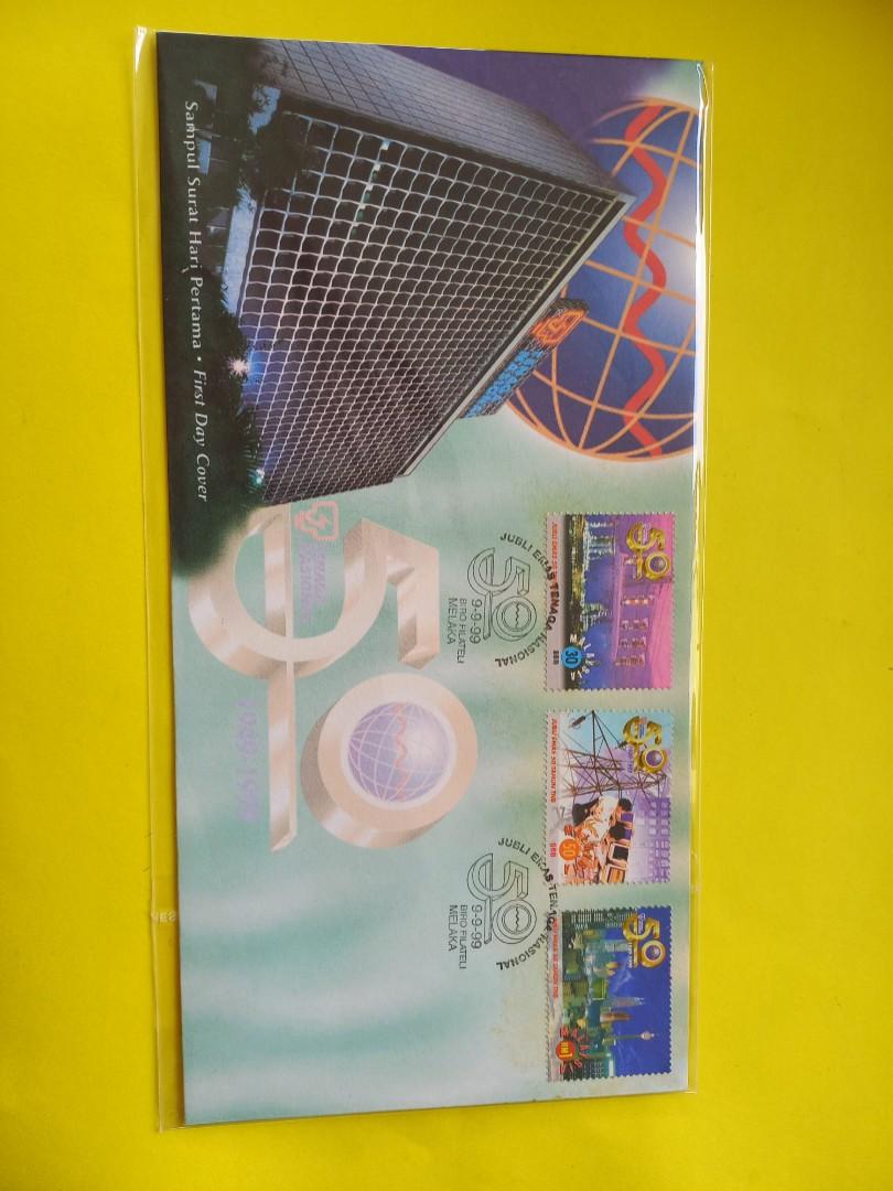 FDC jubli emas TEN, Hobbies & Toys, Collectibles & Memorabilia, Stamps ...