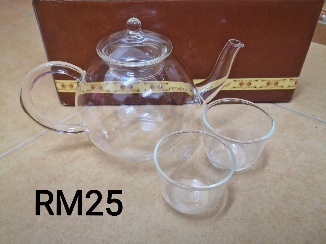 Flower Tea pot/ see through pot, Furniture & Home Living, Kitchenware ...