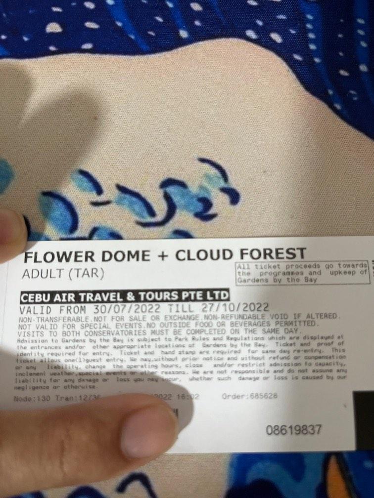 Gardens By The Bay Admission Tickets for Flower Dome + Cloud Forest ...