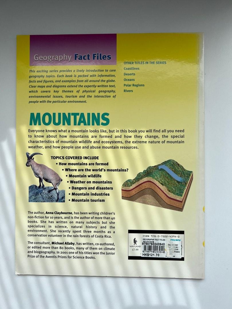 Geography Fact Files- Mountains, 興趣及遊戲, 書本 & 文具, 教科書 - Carousell