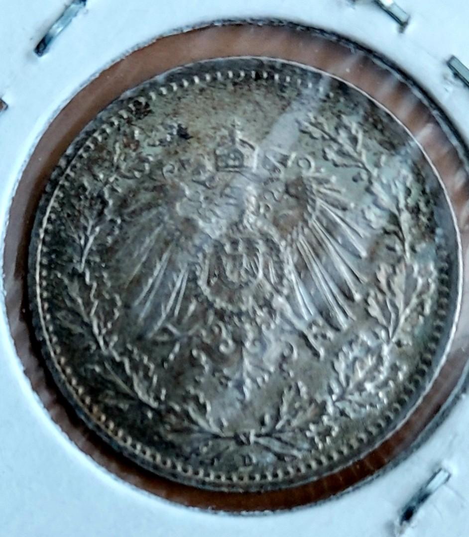 German Empire Half Mark in Good AU to UNC, Hobbies & Toys, Memorabilia ...