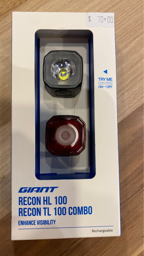 Giant Recon 100 Combo, Rechargeable LED Safety Lights, Sports Equipment ...