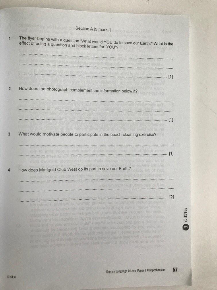 GLM Syllabus 1128 English O Levels Paper 2 Comprehension, Hobbies ... GLM Syllabus 1128 English O Levels Paper 2 Comprehension, Hobbies ...