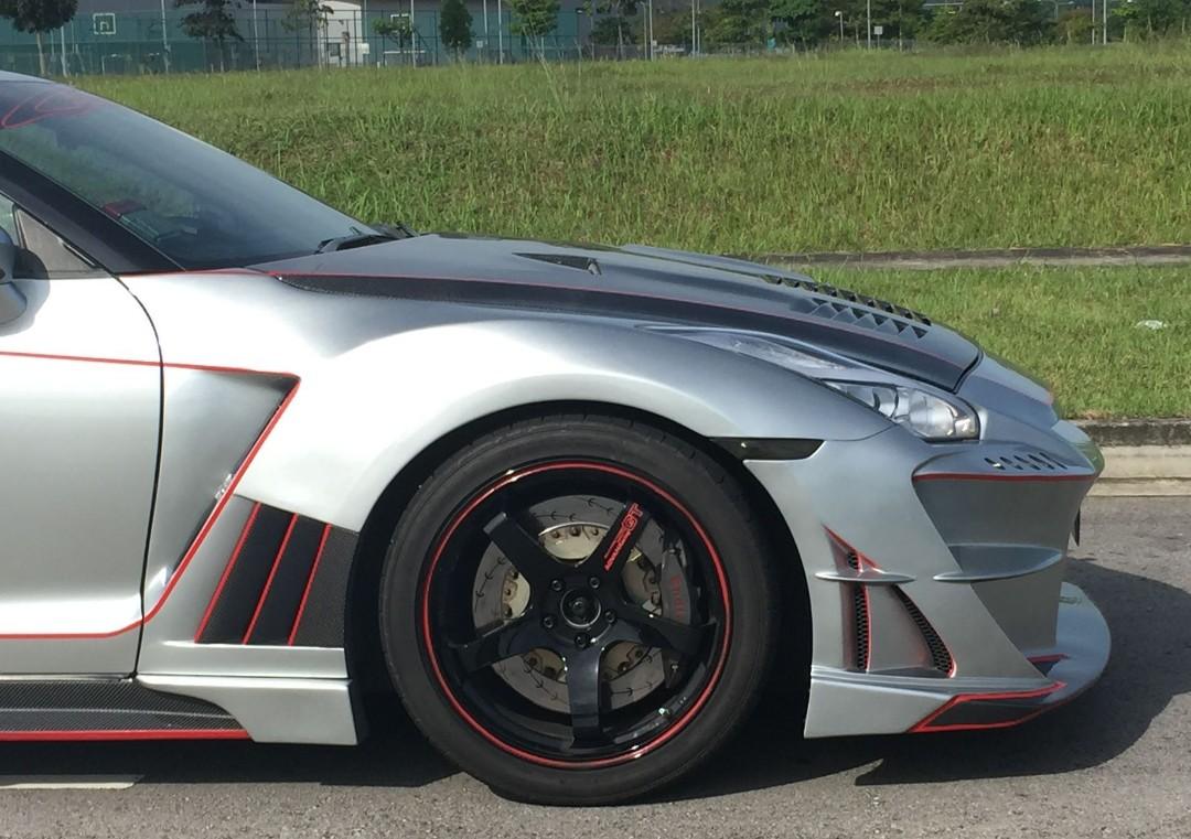 GTR R35 Varis Wide Front Fender, Car Accessories, Car Workshops ...