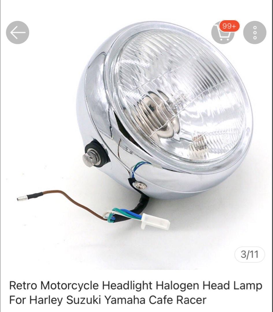 Harley Honda Yamaha halogen headlight, Motorcycles, Motorcycle ...