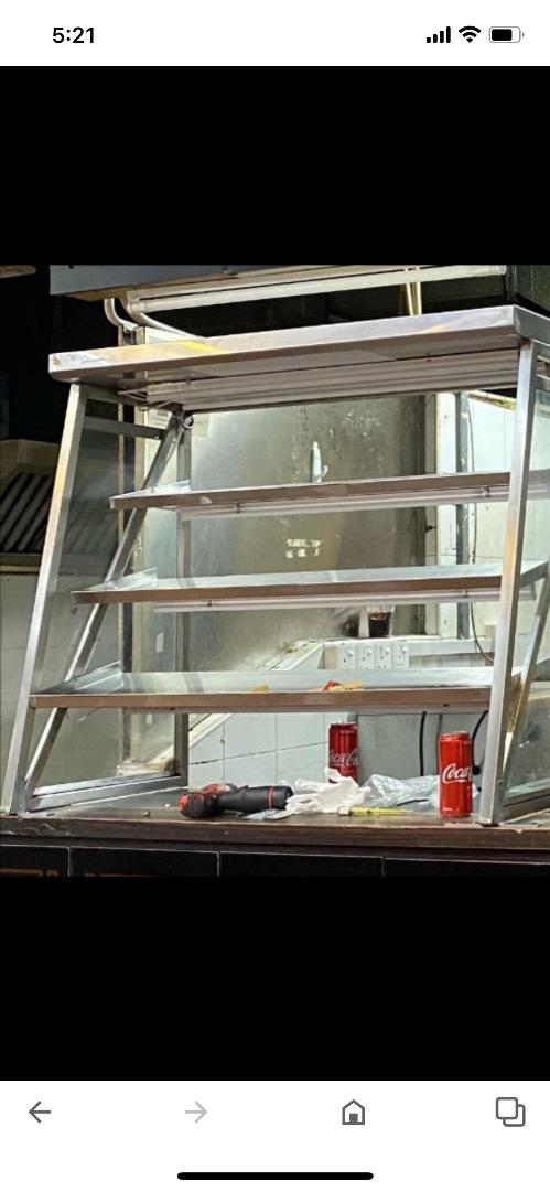 Hawker/foodstall stainless steel stove table, cupboards, table,rack ...