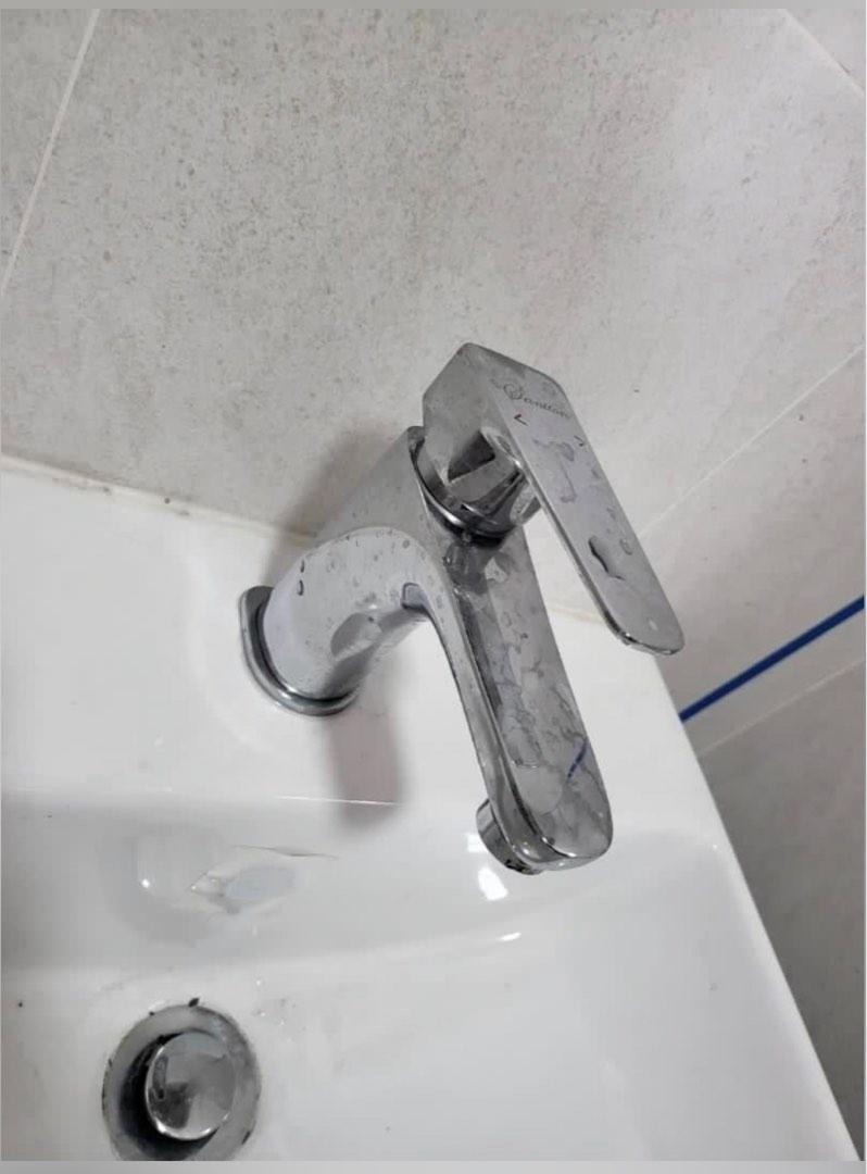 HDB BTO Standard Stainless Steel Tap and Shower set, Furniture & Home ...