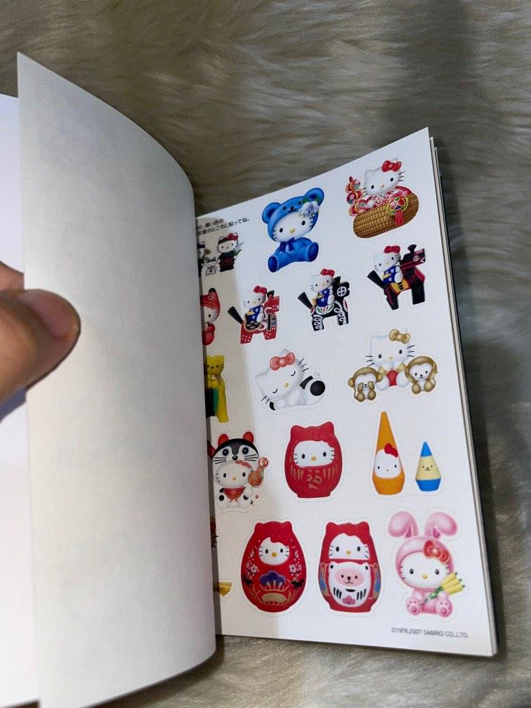 Hello kitty Japanese mini book with 4 page atickers, Hobbies & Toys ...
