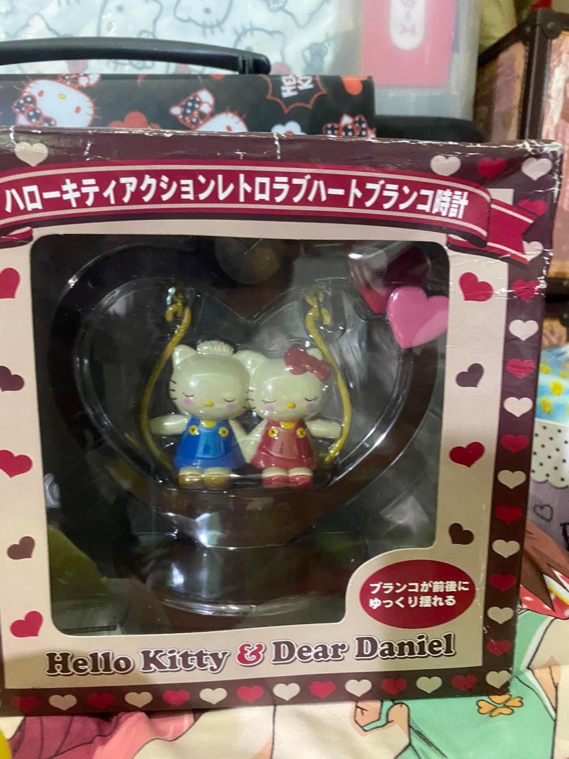 Hello Kitty rare Swing clock, Hobbies & Toys, Toys & Games on Carousell