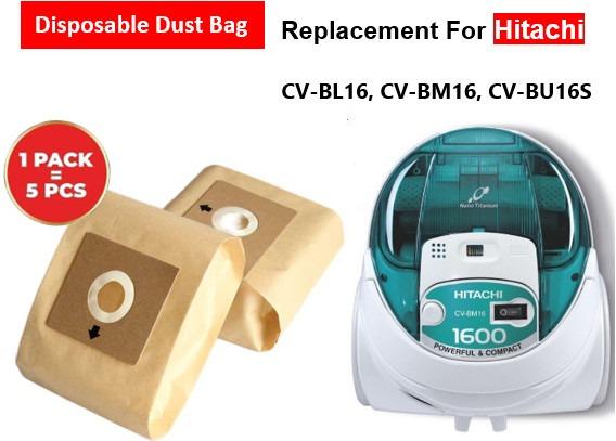 hitachi vacuum dustbag replacement, TV & Home Appliances, Vacuum ...