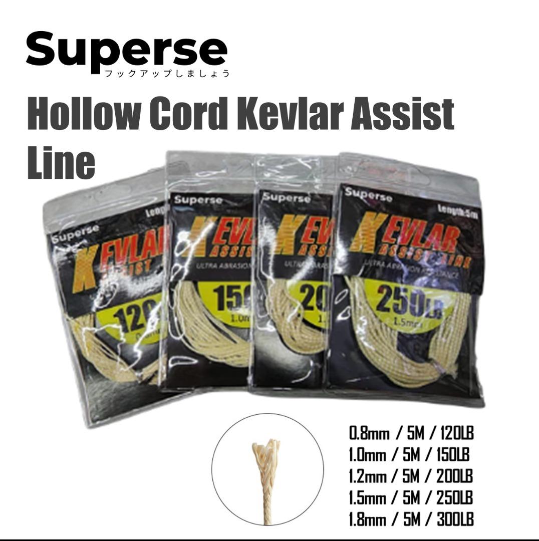 Hollow Cord Kevlar Assist Line, Sports Equipment, Fishing on Carousell
