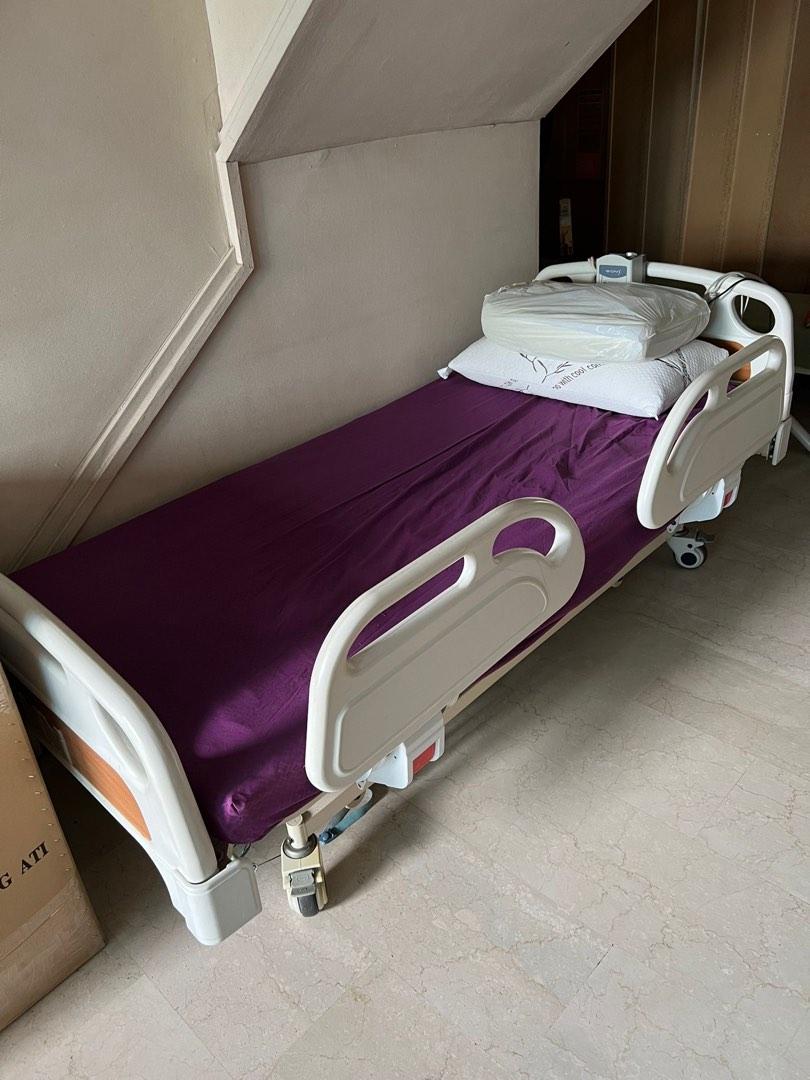 Hospital Bed with air mattress, Wheelchair, Hospital Chair, Walking ...