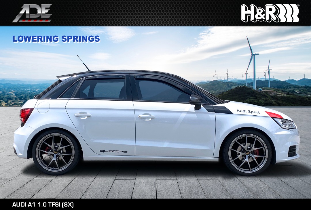 H&R LOWERING SPRINGS ON AUDI A1 1.0 TFSI (8X), Car Accessories ...