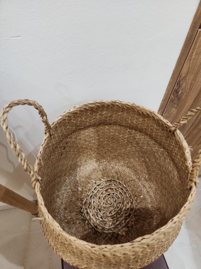 Ikea seagrass basket 25cm FLADIS, Furniture & Home Living, Home Decor ...