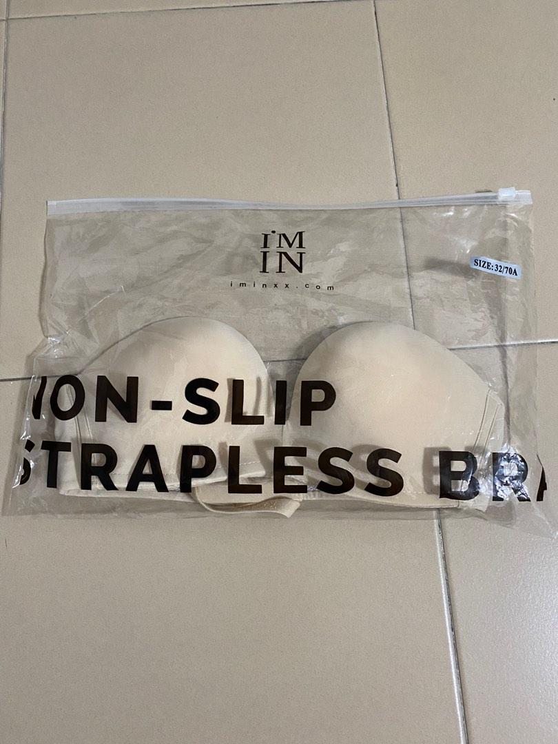 IMINXX 4th Gen 100% Non-Slip Strapless Bra in Black and Nude (32/70A ...
