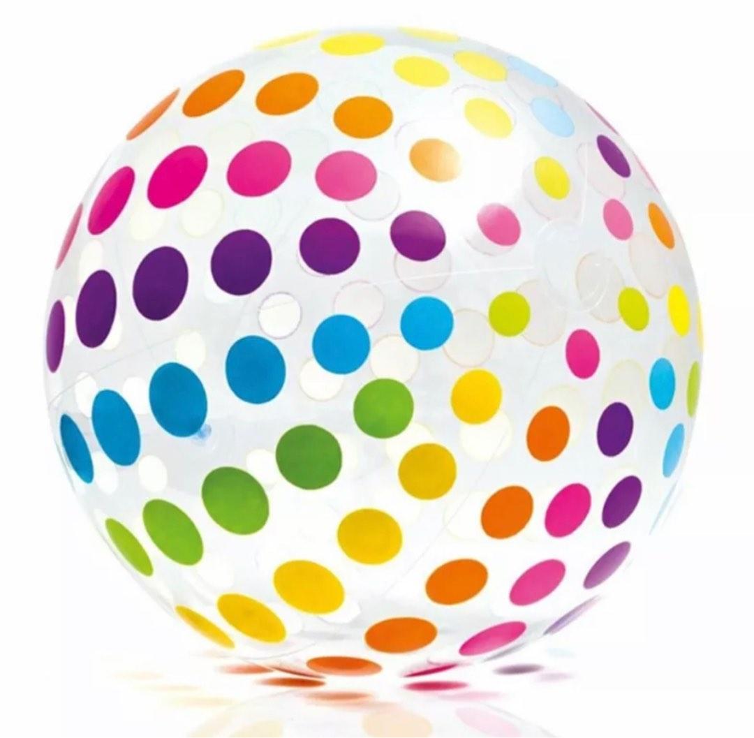 Intex Beach Ball (Jumbo) 107cm/42" Inflatable Children Adult Beach Ball ...