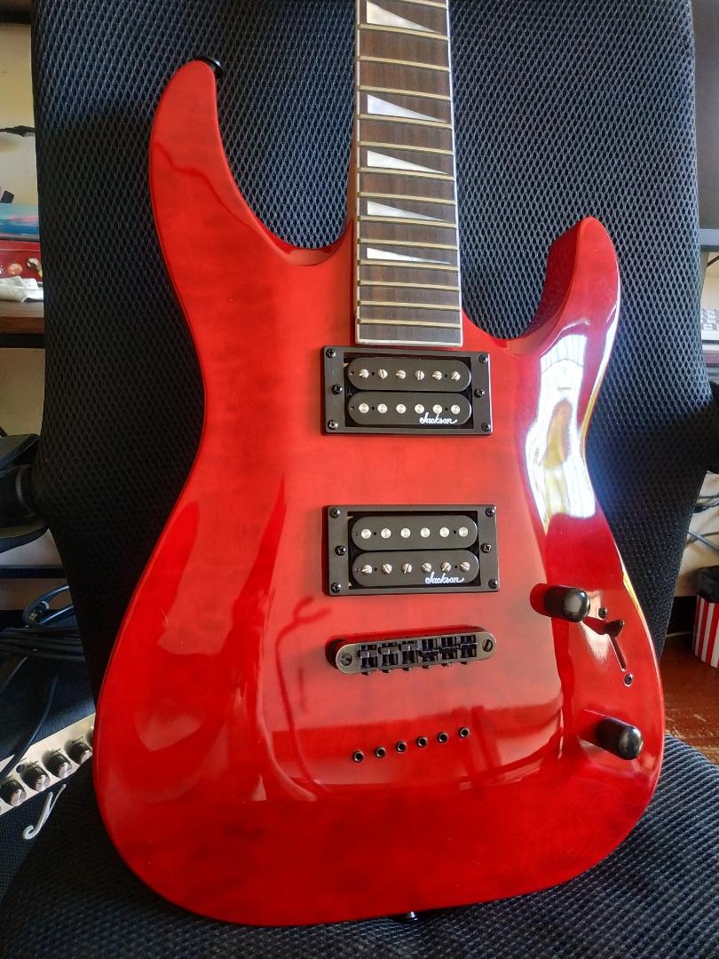 Jackson Dinky Electric Guitar JS32TQ Red, Hobbies & Toys, Music & Media ...