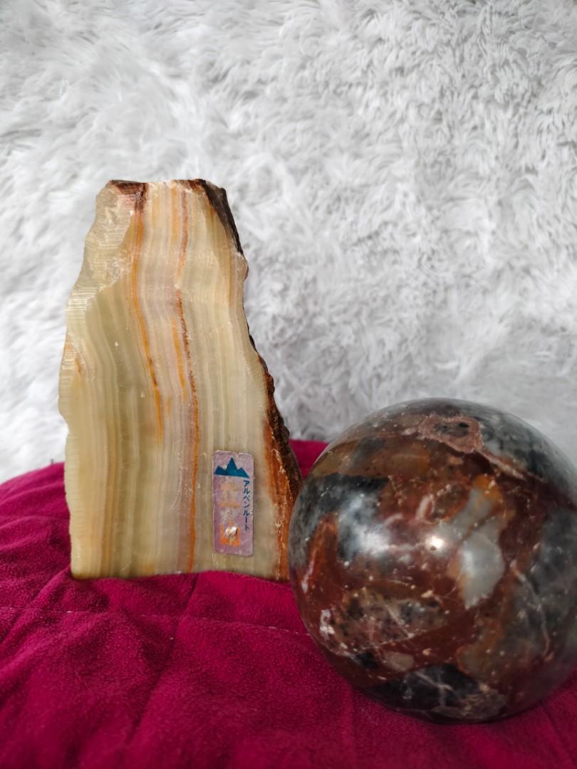 Japanese Suiseke Sphere Zen Viewing Stone, Furniture & Home Living ...