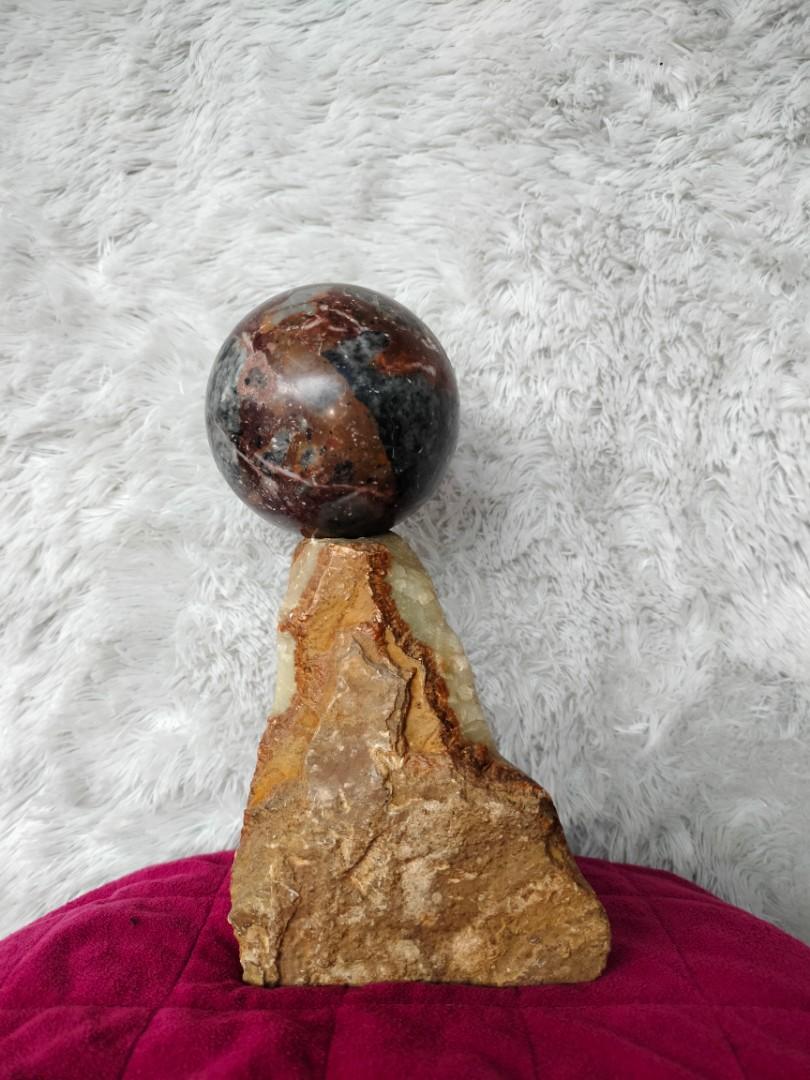 Japanese Suiseke Sphere Zen Viewing Stone, Furniture & Home Living ...