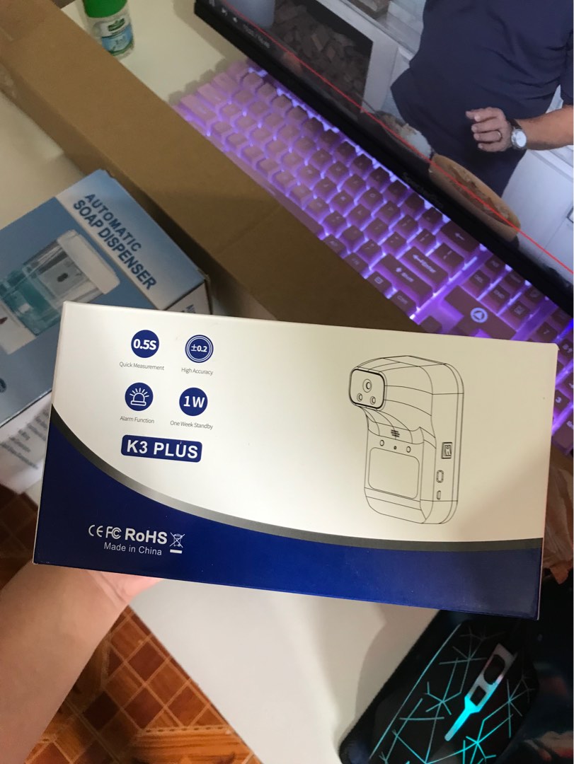 K3 plus with alcohol dispenser (Free Tri-pod), Health & Nutrition, Face ...
