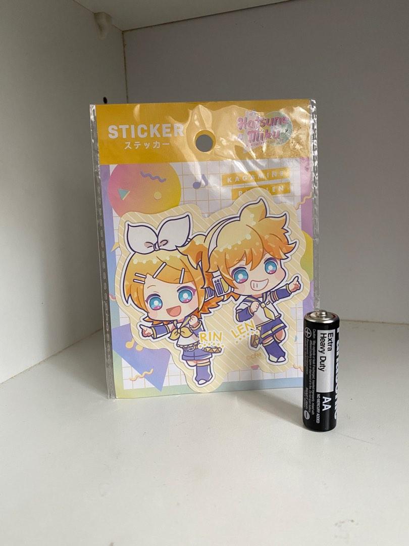 KAGAMINE LEN AND RIN OFFICIAL STICKER MIKUMIKU FRIENDS HATSUNE MIKU ...