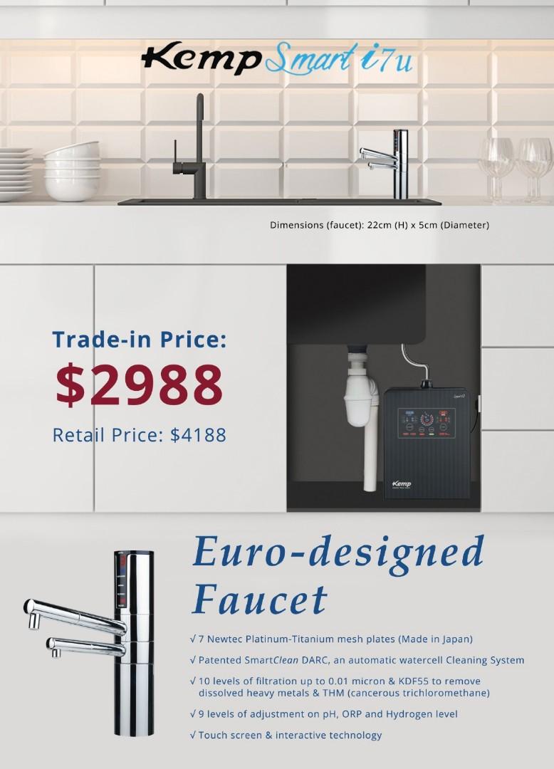 Kemp Smart i7u (undersink) filter and ionizer, TV & Home Appliances ...