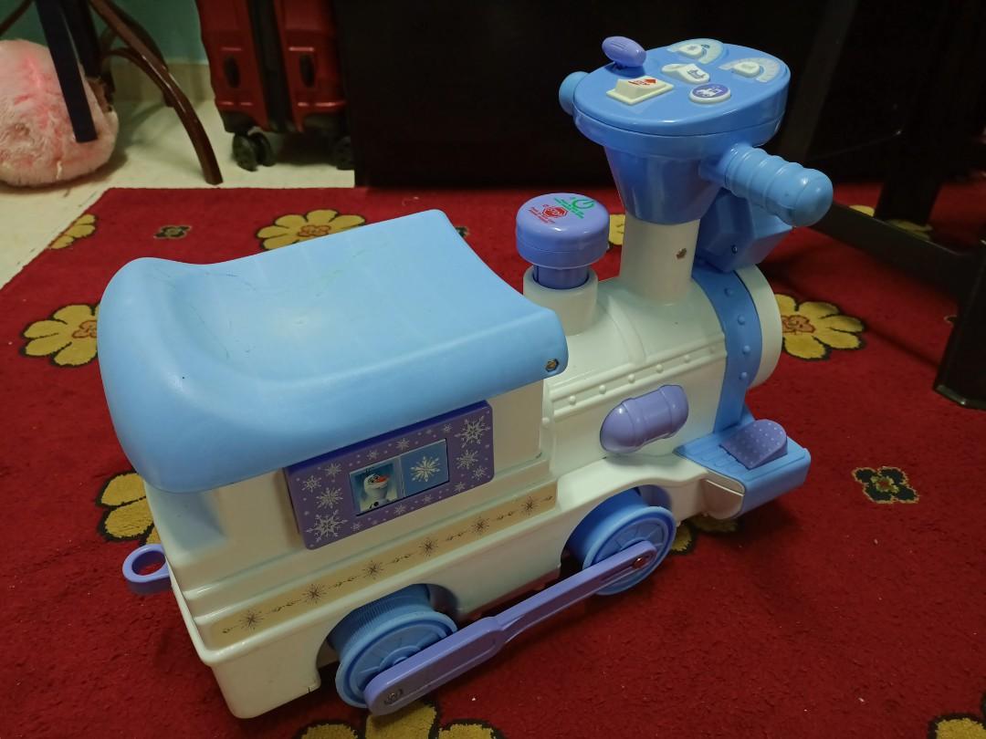 Kiddieland Disney Frozen 2-in-1 Battery-Powered Ride-on Choo Choo Train ...