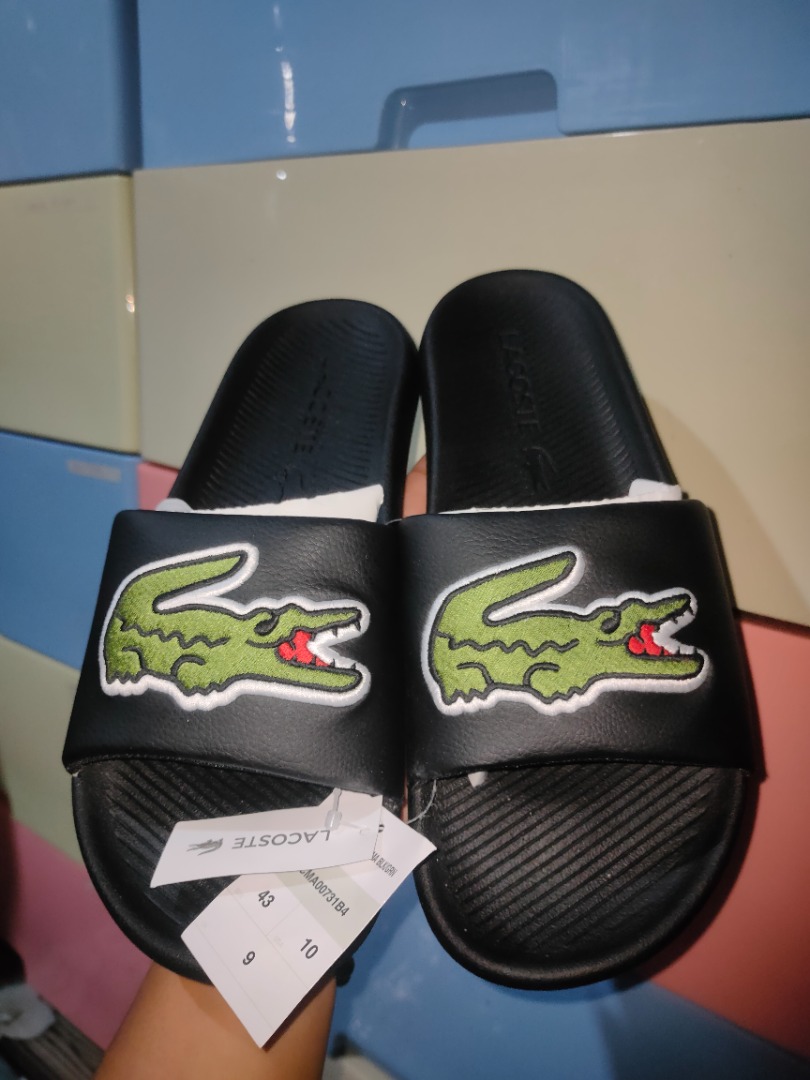 LACOSTE BIG LOGO SLIDES, Men's Fashion, Footwear, Slippers & Slides on ...