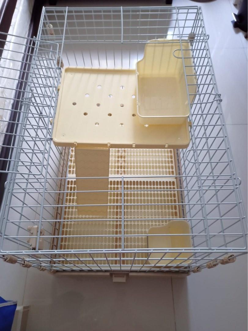 Large Double storey rabbit cage with wheels. , Pet Supplies, Homes ...