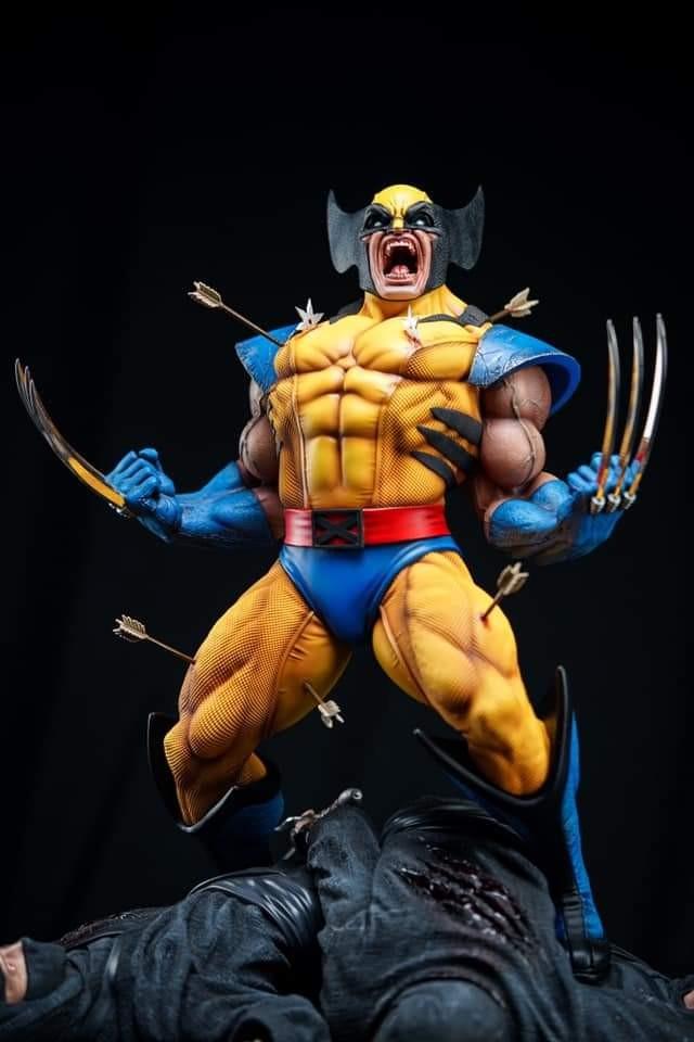 [LAST LEVEL] WOLVERINE Vs. NINJAS Statue, Hobbies & Toys, Toys & Games ...