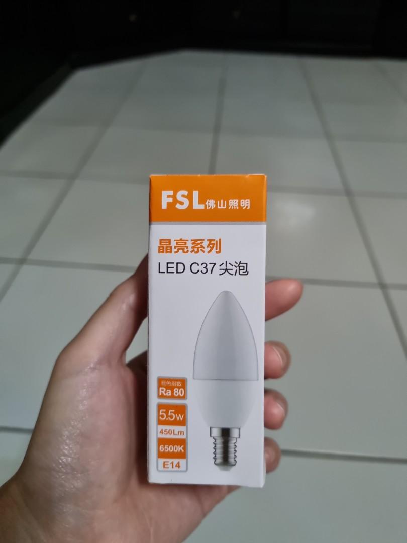LED light bulb E14 (white light), Furniture & Home Living, Lighting ...