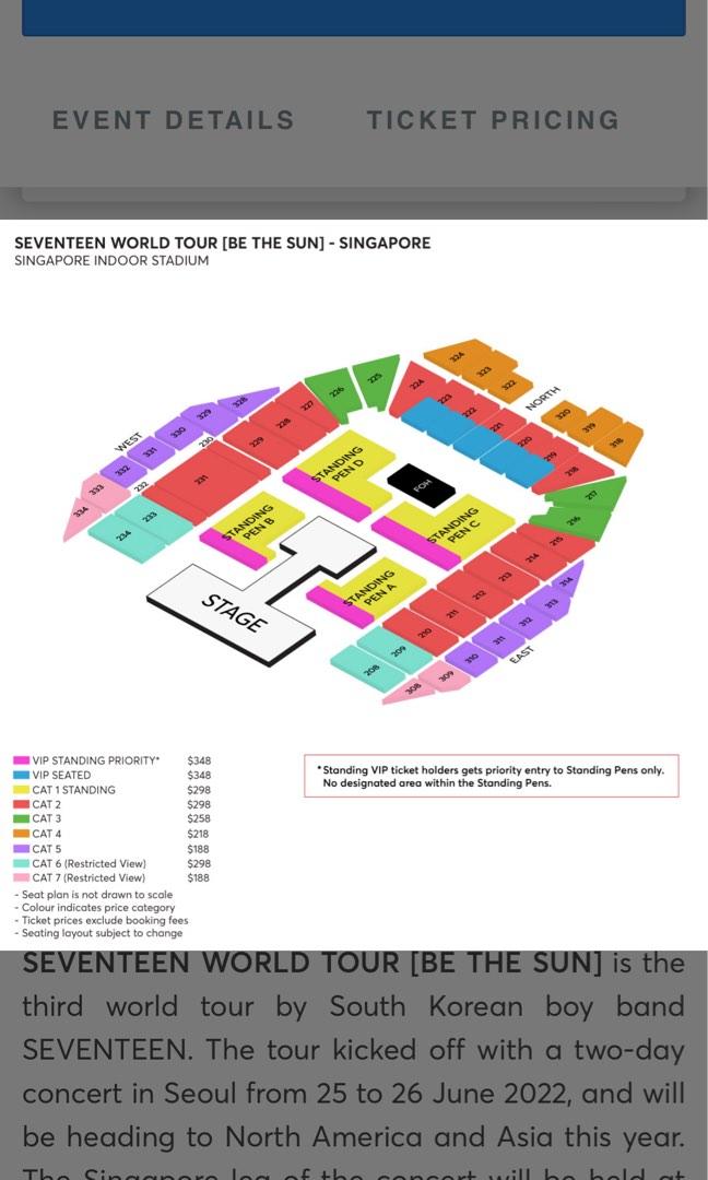 LF SVT CONCERT TICKET, Tickets & Vouchers, Event Tickets on Carousell