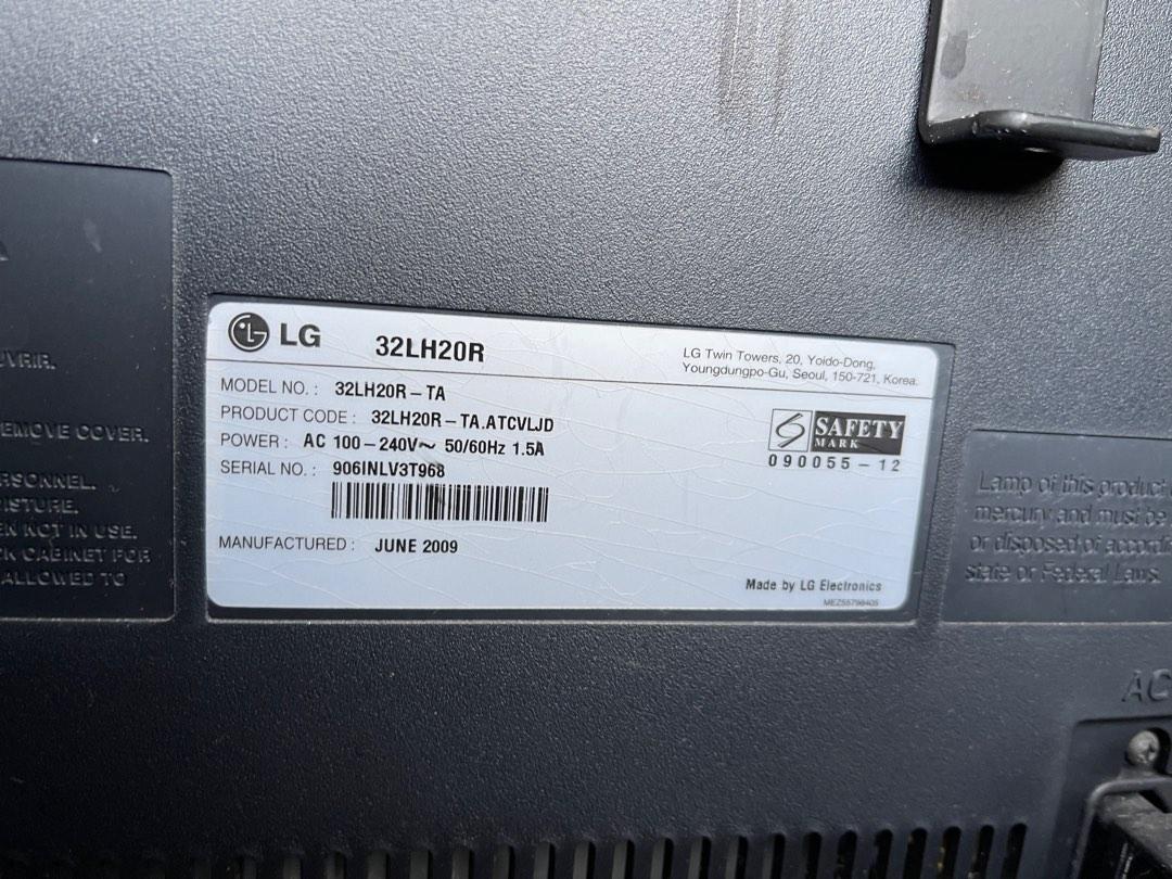 LG 32LH20R - TA, TV & Home Appliances, TV & Entertainment, TV on Carousell