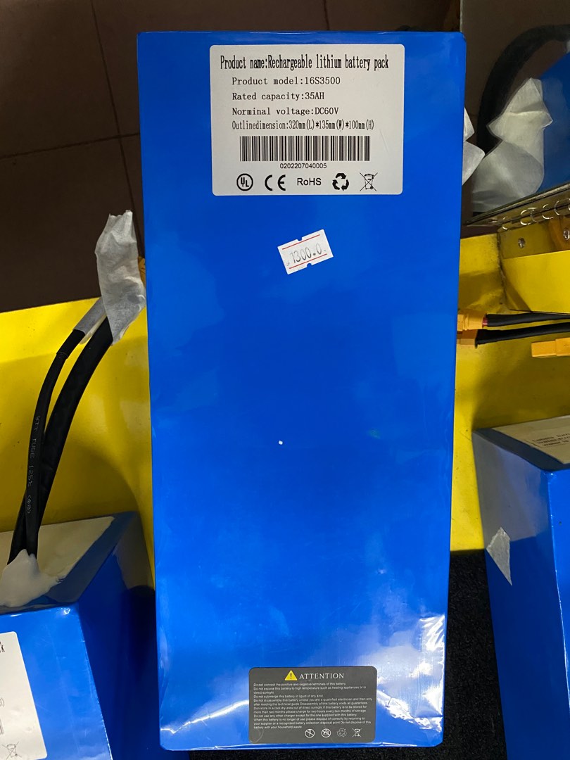 LG battery 60v 35 ah, Sports Equipment, PMDs, E-Scooters & E-Bikes ...