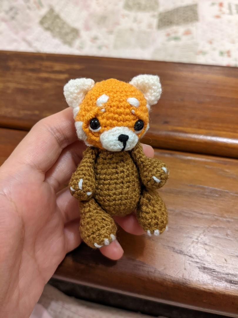 Little Cute Red Panda - Handmade Crochet, Hobbies & Toys, Stationery ...