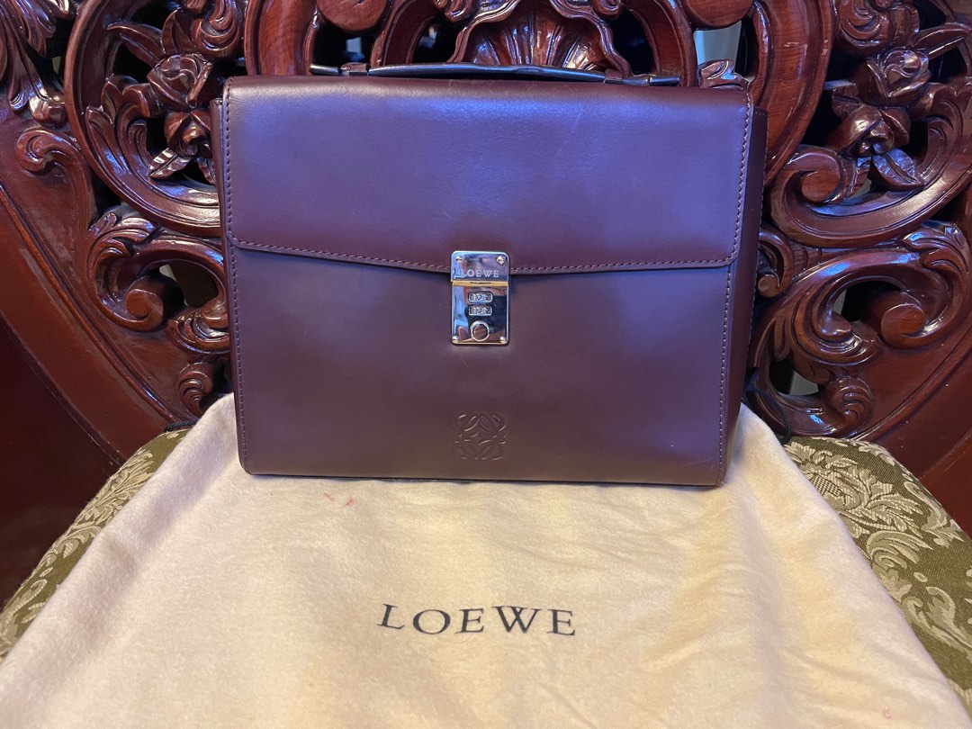Loewe Code Lock Clutch, Luxury, Bags & Wallets on Carousell