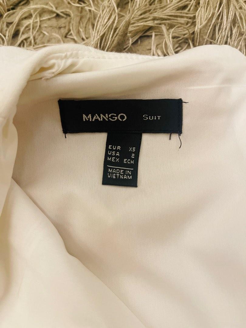 Mango White Semi Formal Dress, Women's Fashion, Dresses & Sets, Dresses ...
